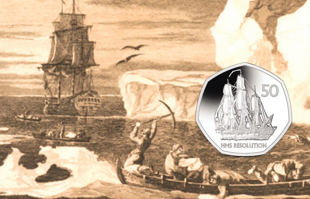 Pobjoy Commemorates Captain Cook’s HMS Resolution | MünzenWoche