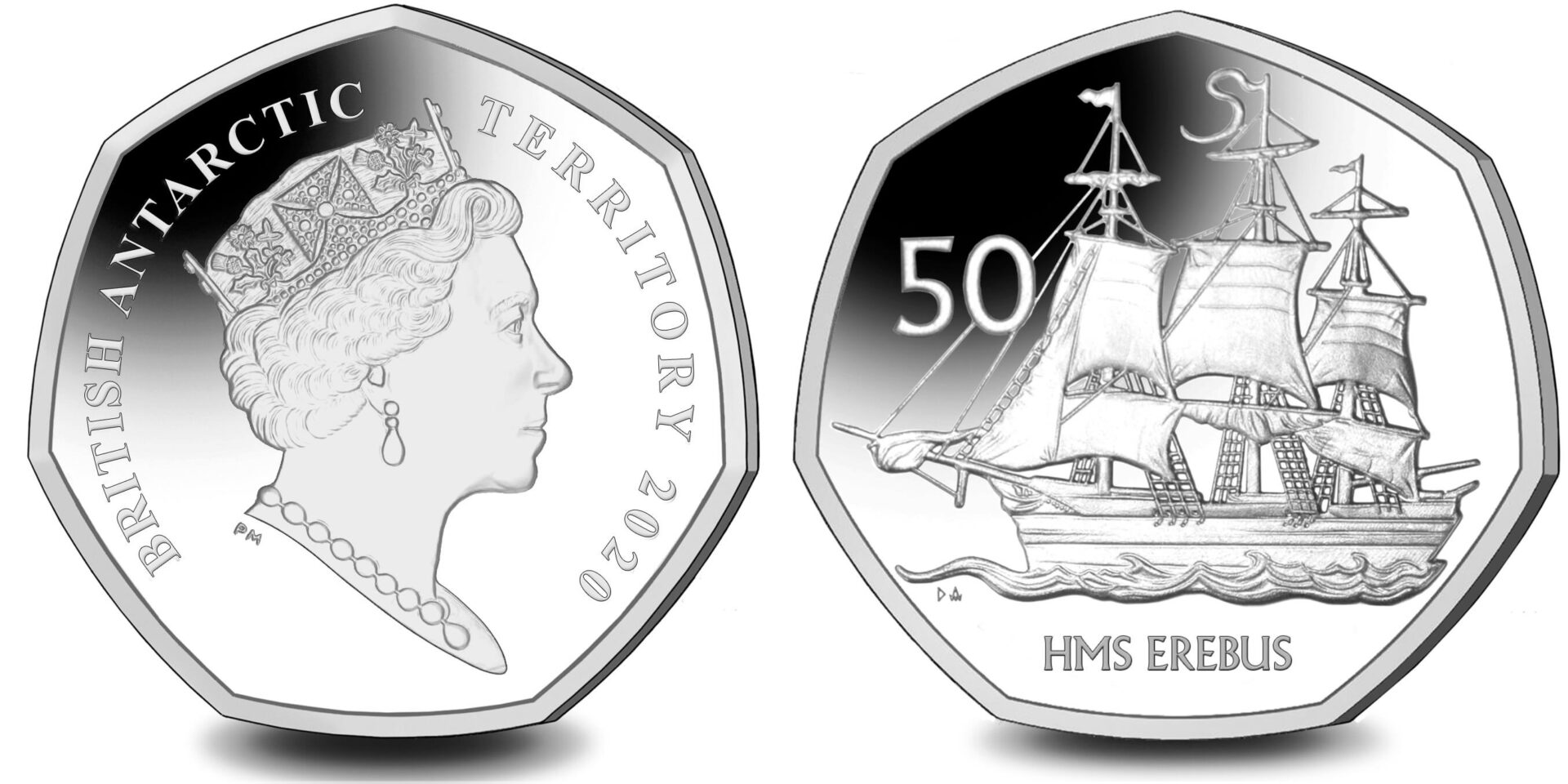 Pobjoy Mint Presents New 50 Pence Coin Featuring the HMS Erebus ...