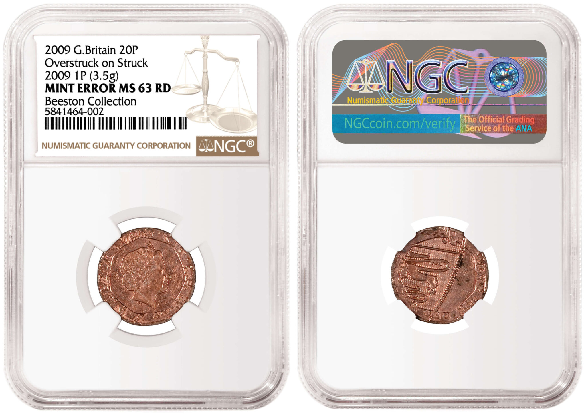 NGC Certified Beeston Collection of British Error Coins | MünzenWoche