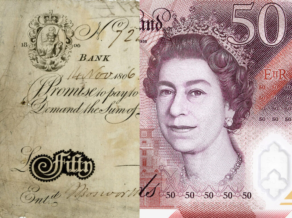 Bank of England Talk: The British £50 Note Through Time - CoinsWeekly