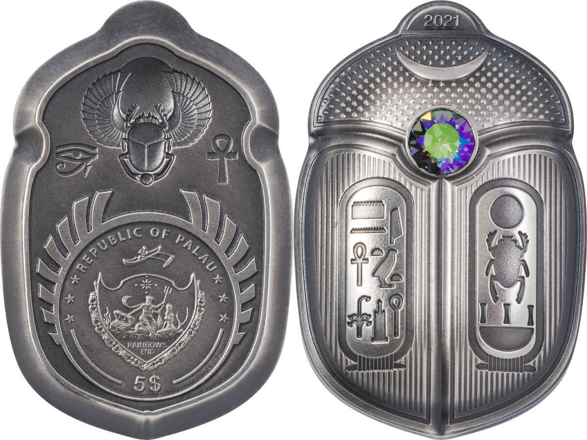 CIT’s Hommage to Ancient Egypt: Scarab – King Tut - CoinsWeekly