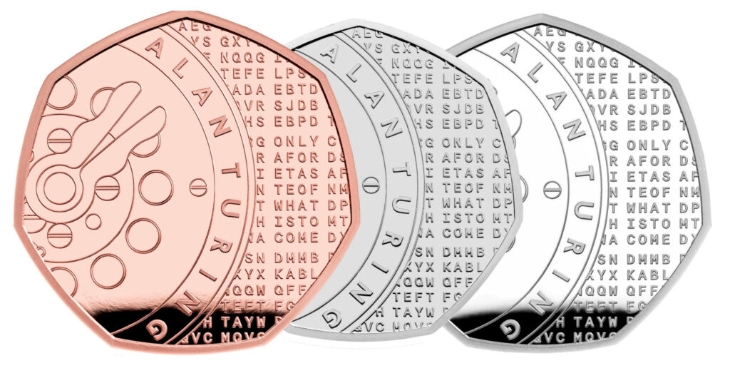 Royal Mint Celebrates Codebreaker Alan Turing on 50 Pence Coin ...