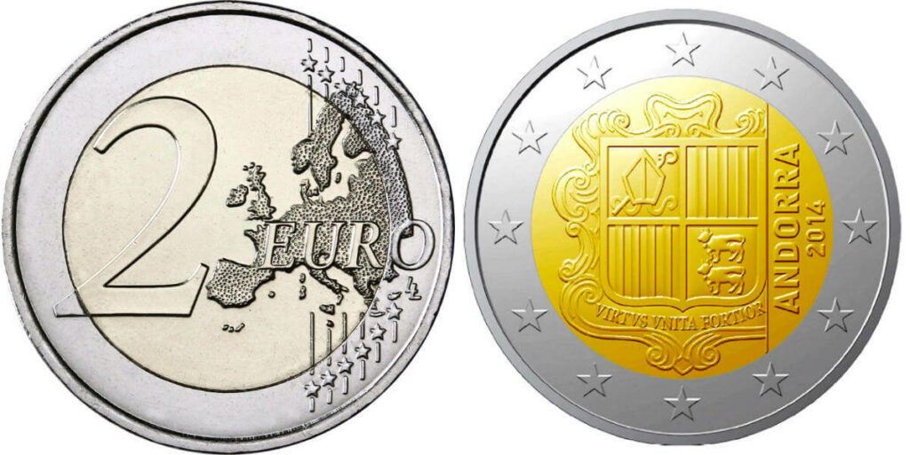Highly Rare in Circulation: 2-Euro Commemorative Coins from Andorra ...